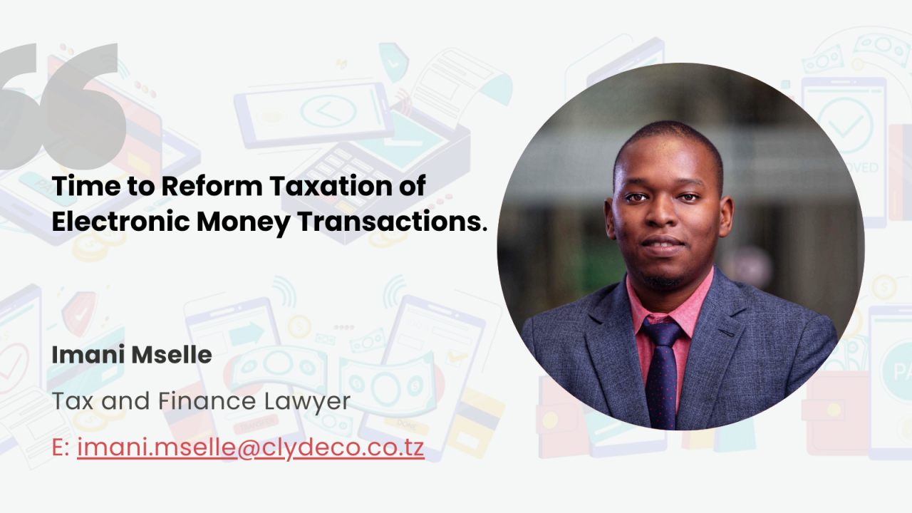 Hidden Cost of Going Cashless in Tanzania: Time to Reform Taxation of ... Hidden Cost of Going Cashless in Tanzania: Time to Reform Taxation of ...