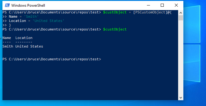 PowerShell - Custom Objects PowerShell - Custom Objects