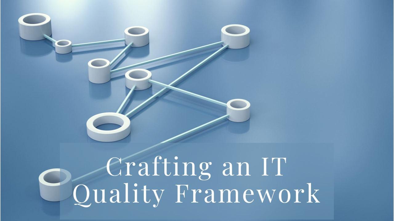 How to design & implement IT Quality framework (Guidelines ... How to design & implement IT Quality framework (Guidelines ...