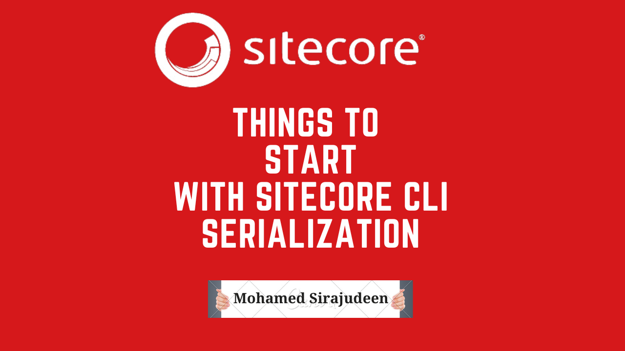 Serialization using Sitecore CLI Tool Serialization using Sitecore CLI Tool