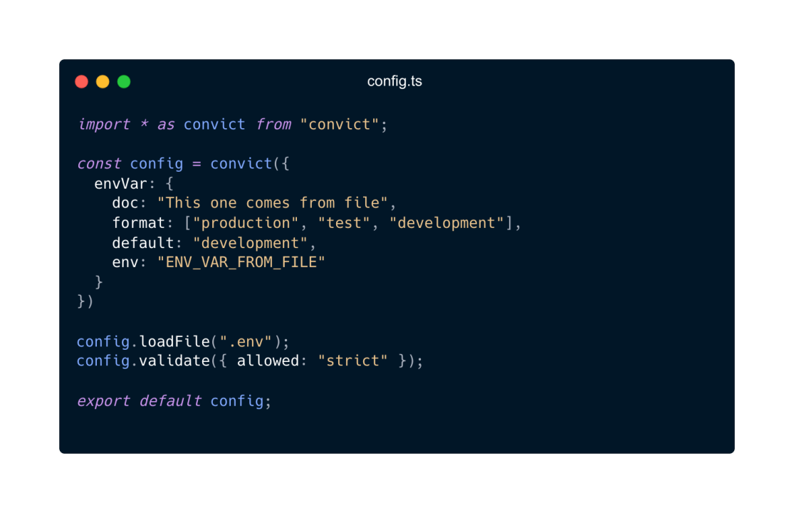 Environment variables in TypeScript Environment variables in TypeScript