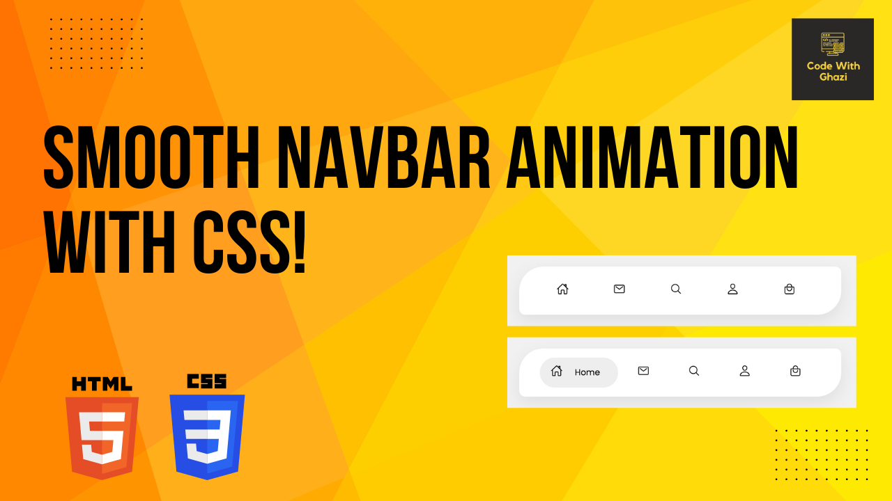 Create an Animated Navbar with HTML & CSS | Step by Step Tutorial Create an Animated Navbar with HTML & CSS | Step by Step Tutorial