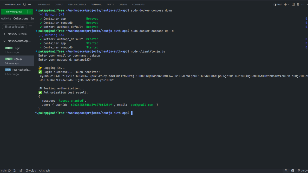 NestJS Authentication App NestJS Authentication App