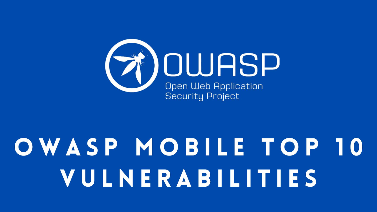 OWASP Mobile Top 10 Vulnerabilities OWASP Mobile Top 10 Vulnerabilities