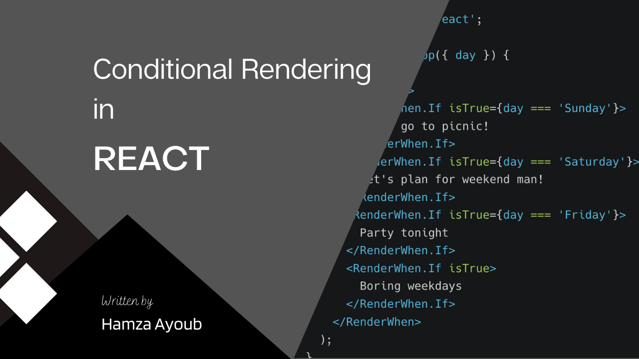 Conditional Rendering in React JS Conditional Rendering in React JS