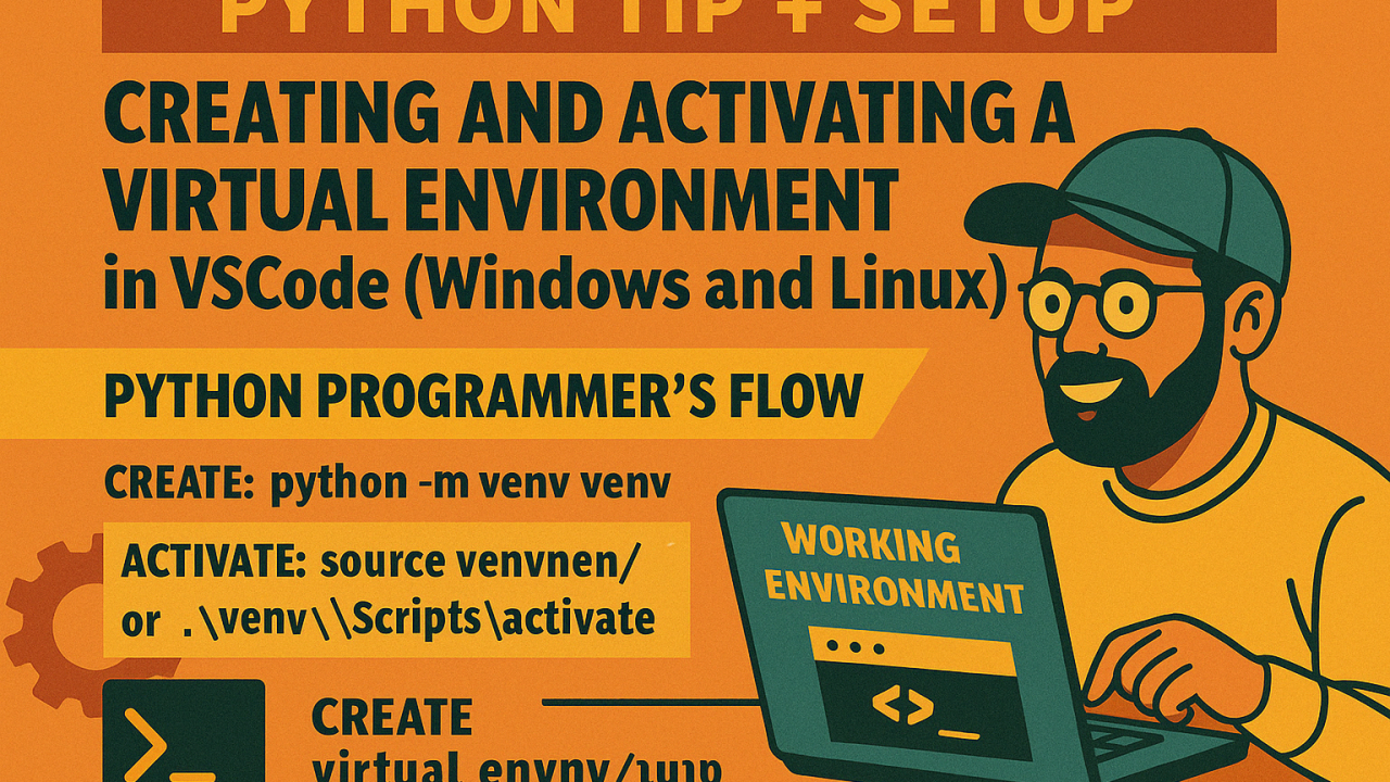 🧠 PYTHON TIP + SETUP - Creating and Activating a Virtual Environment in ... 🧠 PYTHON TIP + SETUP - Creating and Activating a Virtual Environment in ...