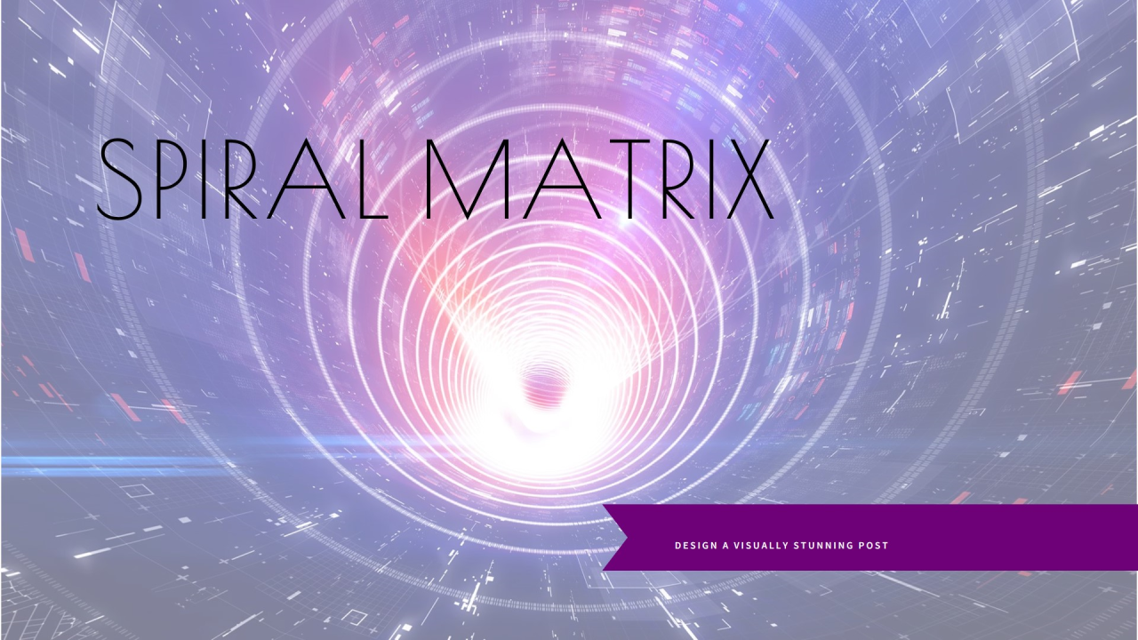 2326. Spiral Matrix IV 2326. Spiral Matrix IV