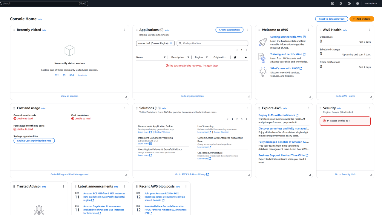 Figuring out the AWS interface Figuring out the AWS interface