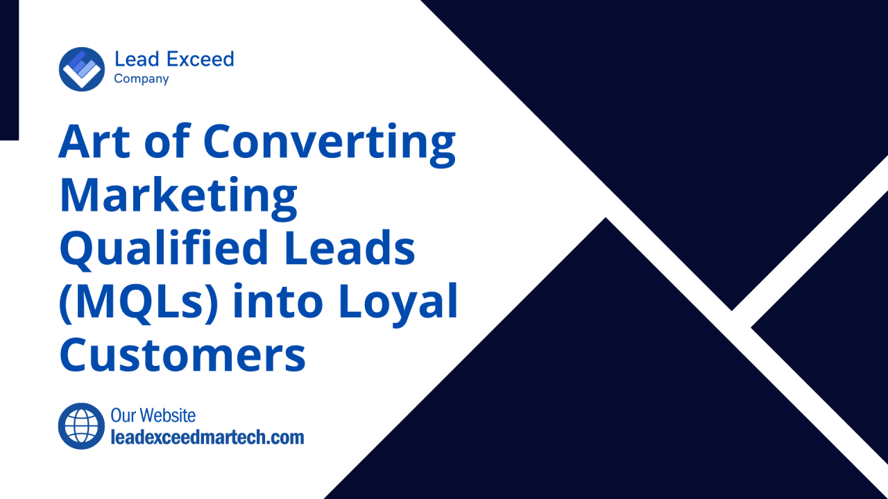 Mastering the Art of Converting Marketing Qualified Leads (MQLs) into ... Mastering the Art of Converting Marketing Qualified Leads (MQLs) into ...