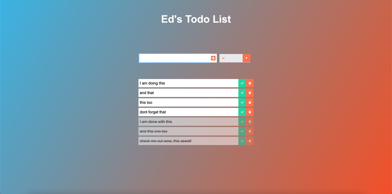 To-Do List Application To-Do List Application