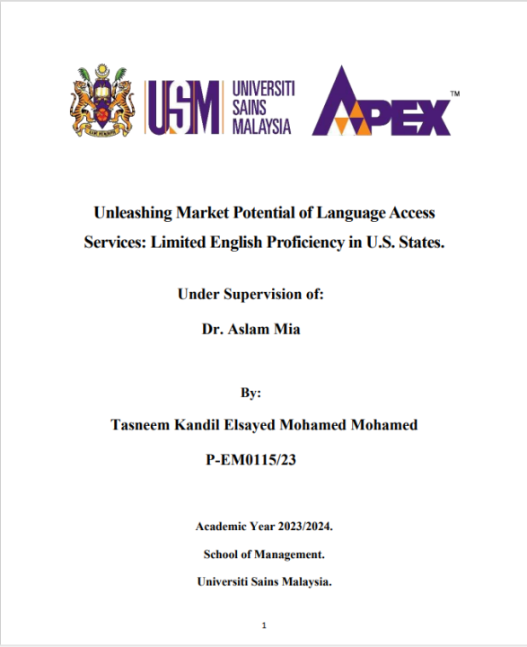 Unleashing Market Potential of Language Access Services: Limited ... Unleashing Market Potential of Language Access Services: Limited ...