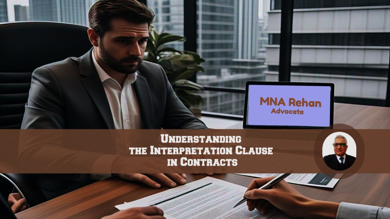Understanding the Interpretation Clause in Contracts Understanding the Interpretation Clause in Contracts