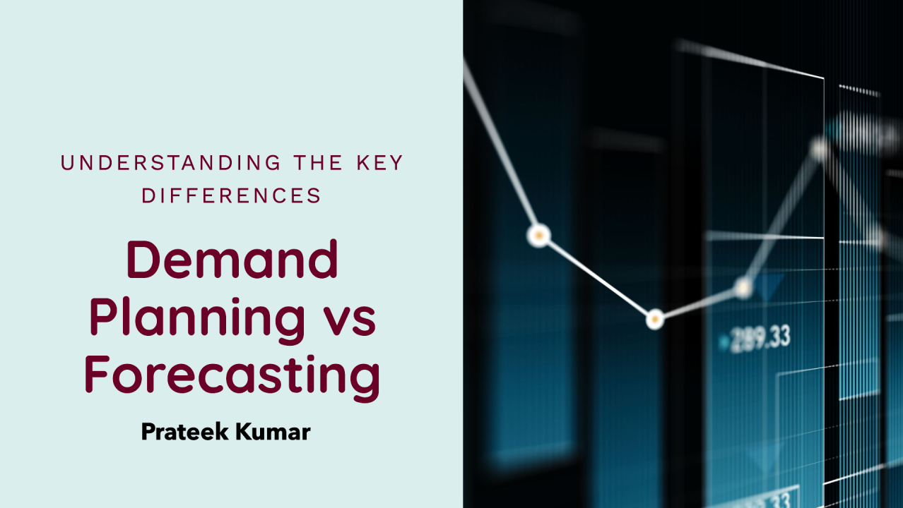 Demand Planning vs Forecasting Demand Planning vs Forecasting