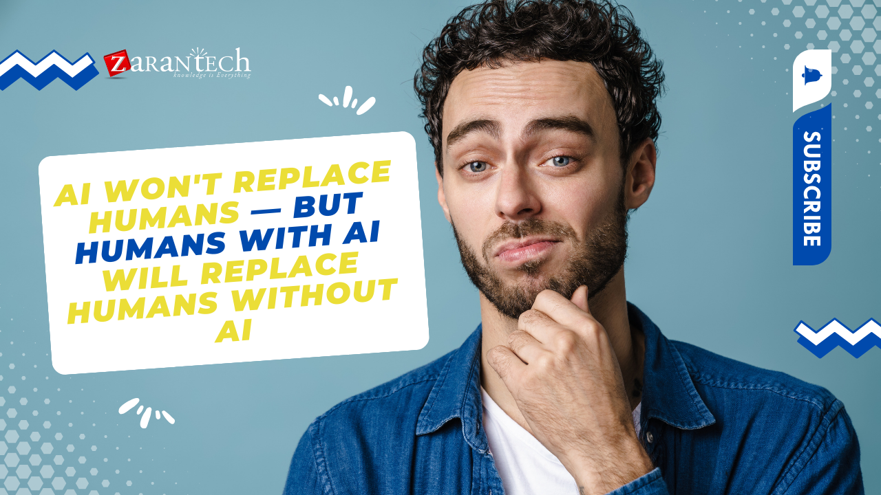 AI Won't Replace Humans — But Humans With AI Will Replace Humans Without AI AI Won't Replace Humans — But Humans With AI Will Replace Humans Without AI