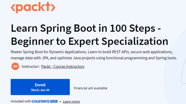 Learn Spring Boot in 100 Steps - Beginner to Expert Speciali | RM Digital Learn Spring Boot in 100 Steps - Beginner to Expert Speciali | RM Digital