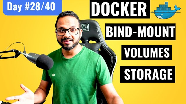 Day 28 of 40: Docker Volumes, Bind Mounts, and Persistent Storage Explained Day 28 of 40: Docker Volumes, Bind Mounts, and Persistent Storage Explained