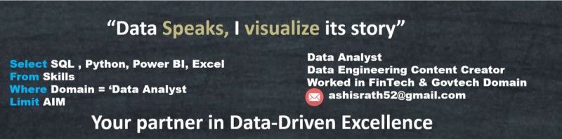 Ashis Rath - Data Analyst | Data Engineer | BI Specialist | SQL Expert ... Ashis Rath - Data Analyst | Data Engineer | BI Specialist | SQL Expert ...
