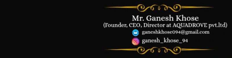 Ganesh Khose - Founder and CEO - AQUADROVE Private Limited | LinkedIn Ganesh Khose - Founder and CEO - AQUADROVE Private Limited | LinkedIn