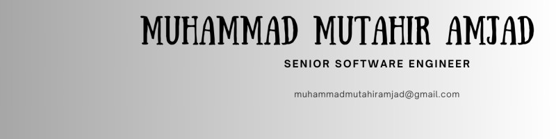 Muhammad Mutahir - Senior Software Engineer - 3D Lifestyle Pakistan ... Muhammad Mutahir - Senior Software Engineer - 3D Lifestyle Pakistan ...