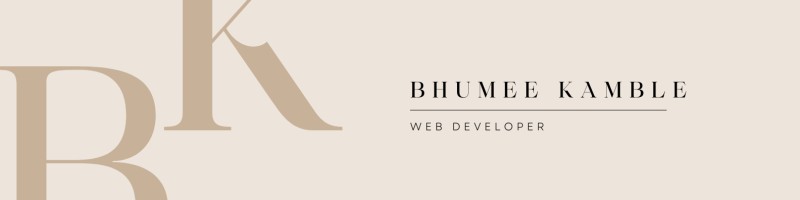 Bhumee Kamble - Web Developer | MERN Stack | Final Year B.E. Student ... Bhumee Kamble - Web Developer | MERN Stack | Final Year B.E. Student ...