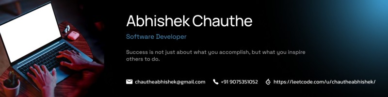 Abhishek Chauthe - Software Developer - NeoSOFT | LinkedIn Abhishek Chauthe - Software Developer - NeoSOFT | LinkedIn