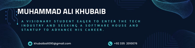 Muhammad Ali Khubaib - BS Computer Science Student | HTML | C++ | OOPs ... Muhammad Ali Khubaib - BS Computer Science Student | HTML | C++ | OOPs ...