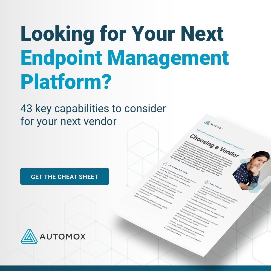 Automox on LinkedIn: Download our cheat sheet to learn key questions to ... Automox on LinkedIn: Download our cheat sheet to learn key questions to ...