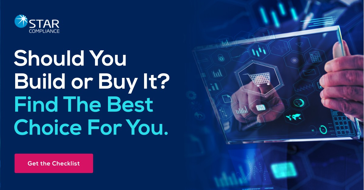 StarCompliance on LinkedIn: Compliance Software: Build vs Buy Checklist StarCompliance on LinkedIn: Compliance Software: Build vs Buy Checklist