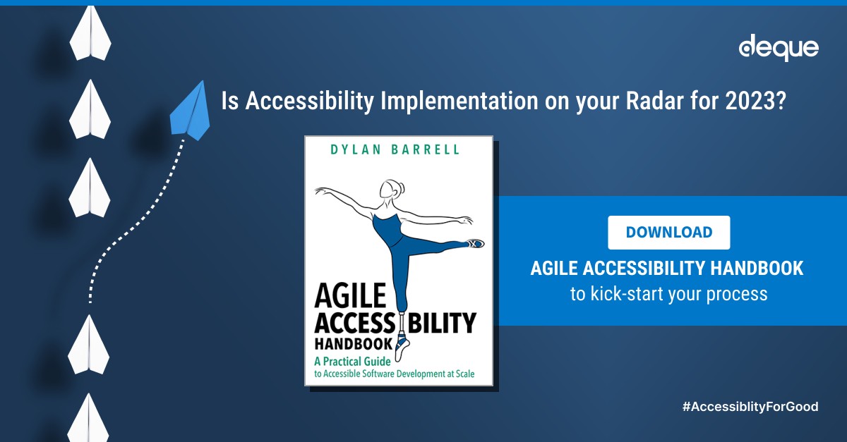 Deque Systems - APAC on LinkedIn: Agile Accessibility Handbook Deque Systems - APAC on LinkedIn: Agile Accessibility Handbook