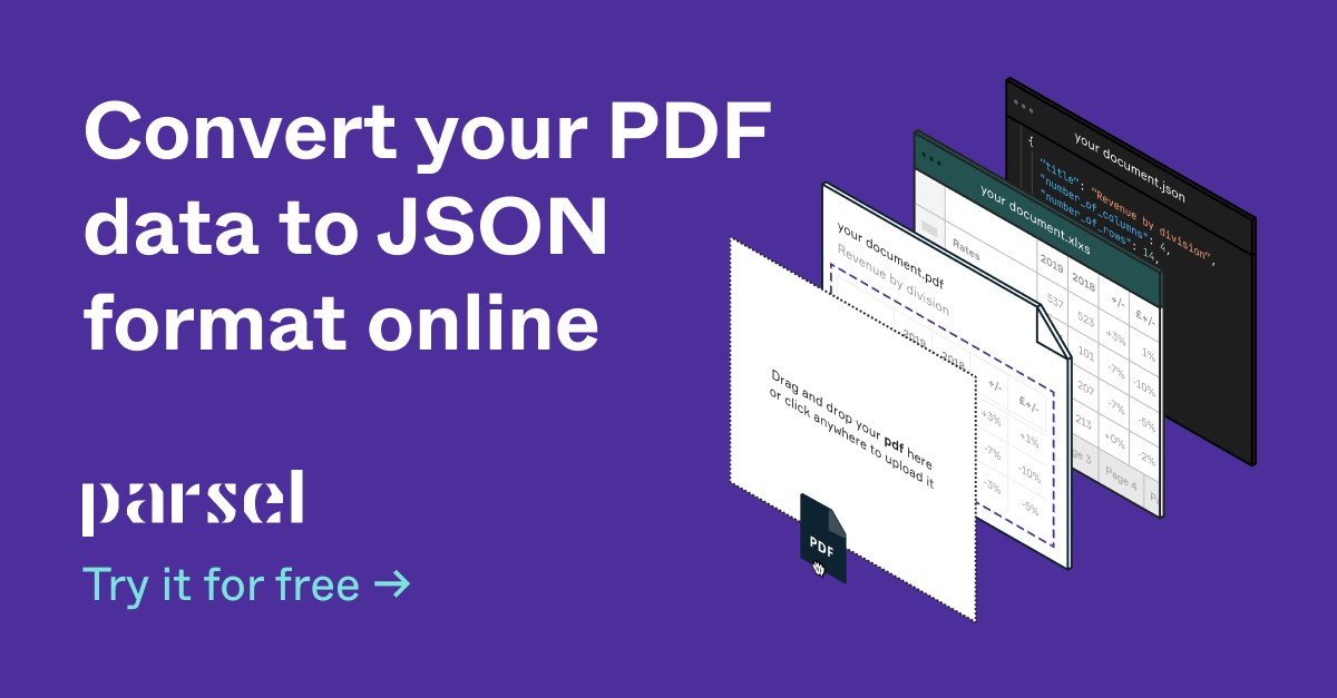 Parsel on LinkedIn: Parsel | Tabular data extraction for your PDFs Parsel on LinkedIn: Parsel | Tabular data extraction for your PDFs
