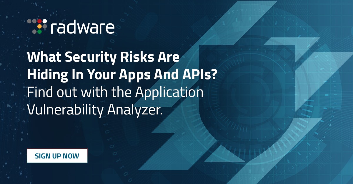 Radware on LinkedIn: Radware’s Application Vulnerability Analyzer Radware on LinkedIn: Radware’s Application Vulnerability Analyzer
