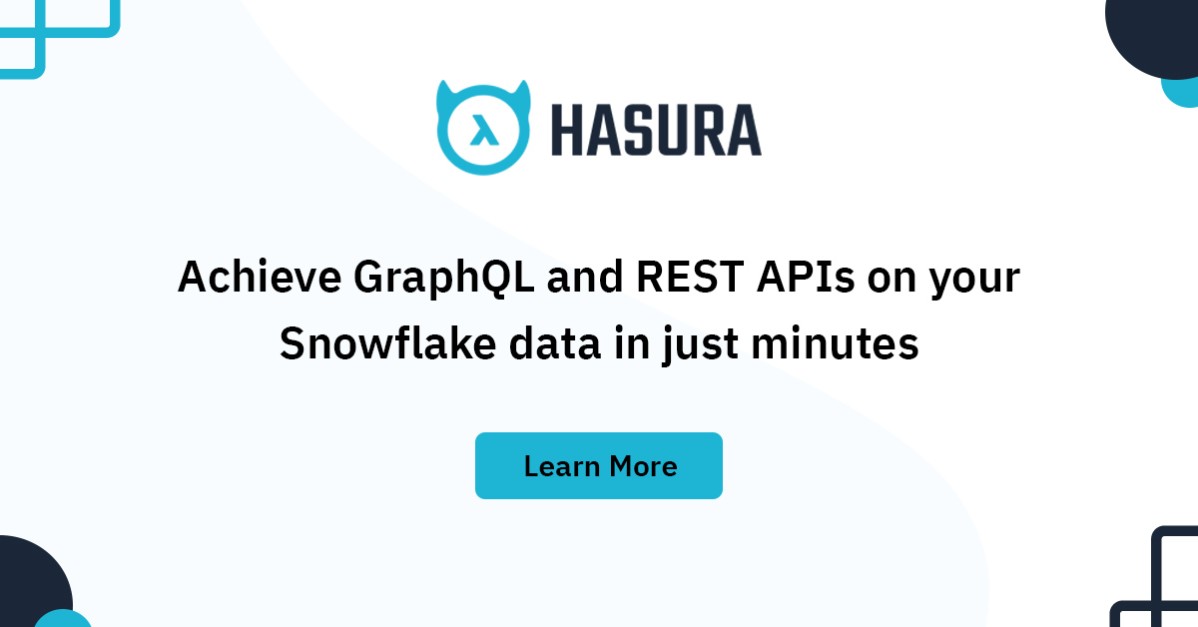 Hasura on LinkedIn: Introducing Instant GraphQL APIs for Snowflake ... Hasura on LinkedIn: Introducing Instant GraphQL APIs for Snowflake ...
