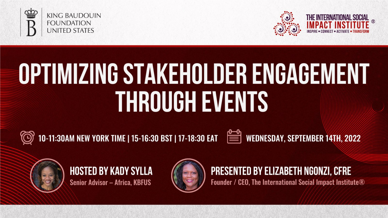 Optimizing Stakeholder Engagement Through Events | LinkedIn Optimizing Stakeholder Engagement Through Events | LinkedIn