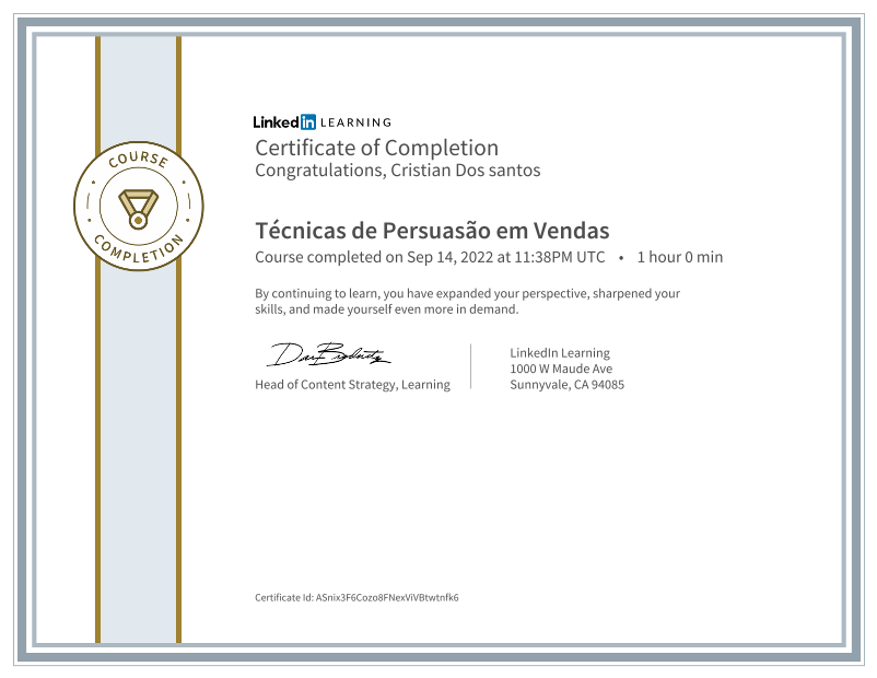 Cristian Dos santos on LinkedIn: Certificate of Completion Cristian Dos santos on LinkedIn: Certificate of Completion