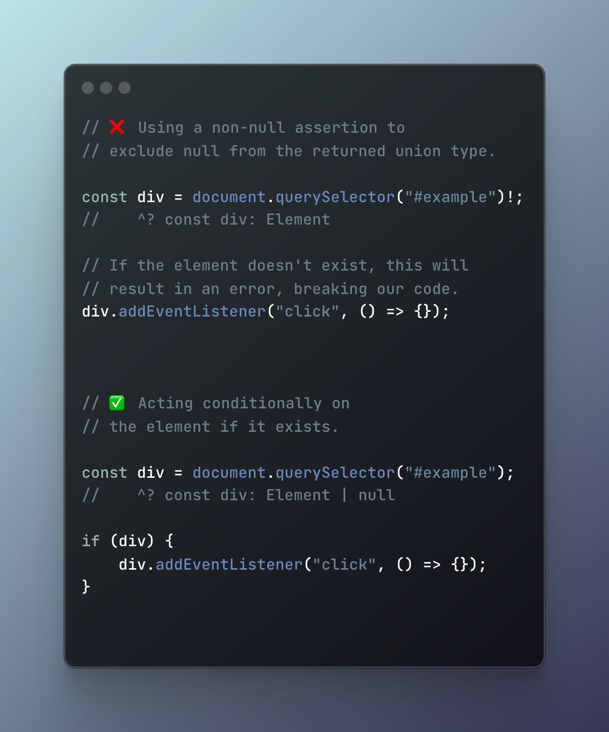 How non-null assertions can make your code unsafe | Ramziddin Makhmudov ... How non-null assertions can make your code unsafe | Ramziddin Makhmudov ...