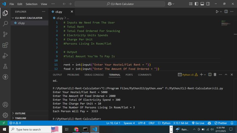 Abdul Majeed Shaikh on LinkedIn: #python #clirentcalculator # ... Abdul Majeed Shaikh on LinkedIn: #python #clirentcalculator # ...