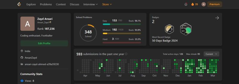 #leetcode #dailychallenge #marchbadge #keepgoing #consistency | Ansari ... #leetcode #dailychallenge #marchbadge #keepgoing #consistency | Ansari ...