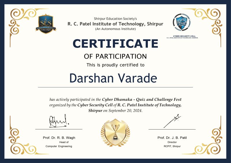 Darshan Varade on LinkedIn: #cybersecurity #teamleadership #teamwork # ... Darshan Varade on LinkedIn: #cybersecurity #teamleadership #teamwork # ...