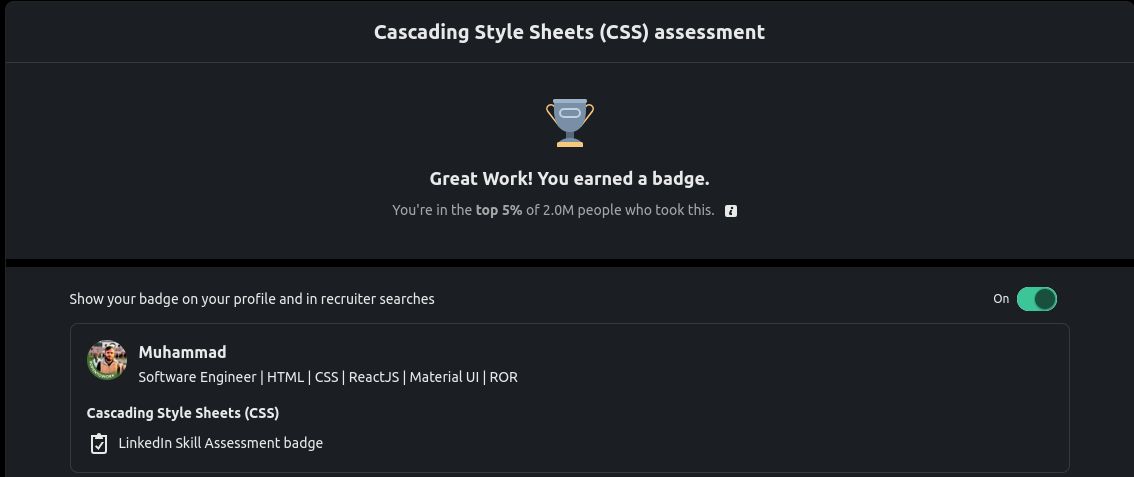Muhammad Hamza on LinkedIn: #css #css3 #linkedinlearning Muhammad Hamza on LinkedIn: #css #css3 #linkedinlearning