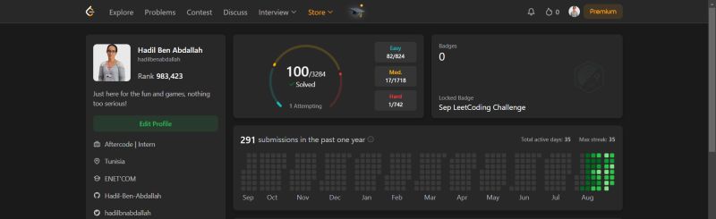 Hadil Ben Abdallah on LinkedIn: #leetcode #codingjourney #milestone # ... Hadil Ben Abdallah on LinkedIn: #leetcode #codingjourney #milestone # ...