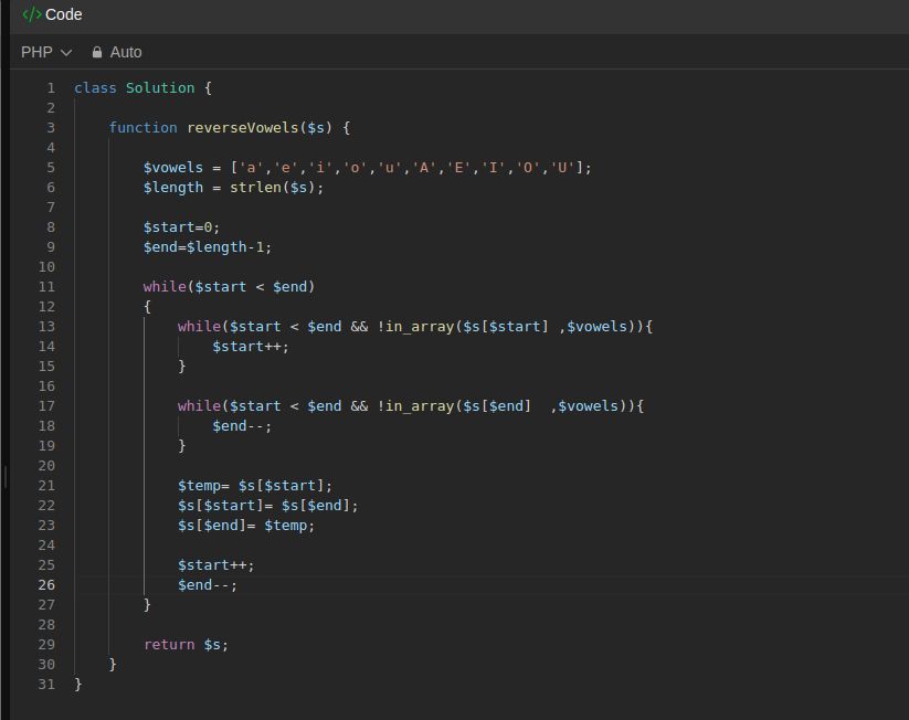 Momen Samir on LinkedIn: Reverse Vowels of a String Problem on LeetCode ... Momen Samir on LinkedIn: Reverse Vowels of a String Problem on LeetCode ...