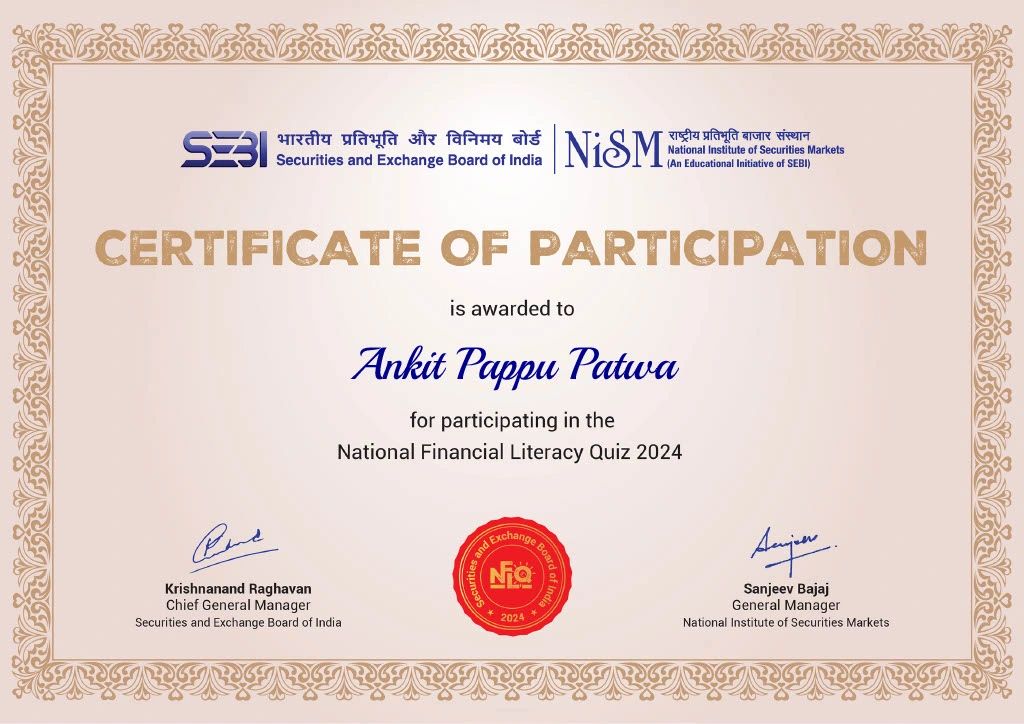Ankit Patwa on LinkedIn: National Financial Literacy Quiz 2024 Ankit Patwa on LinkedIn: National Financial Literacy Quiz 2024