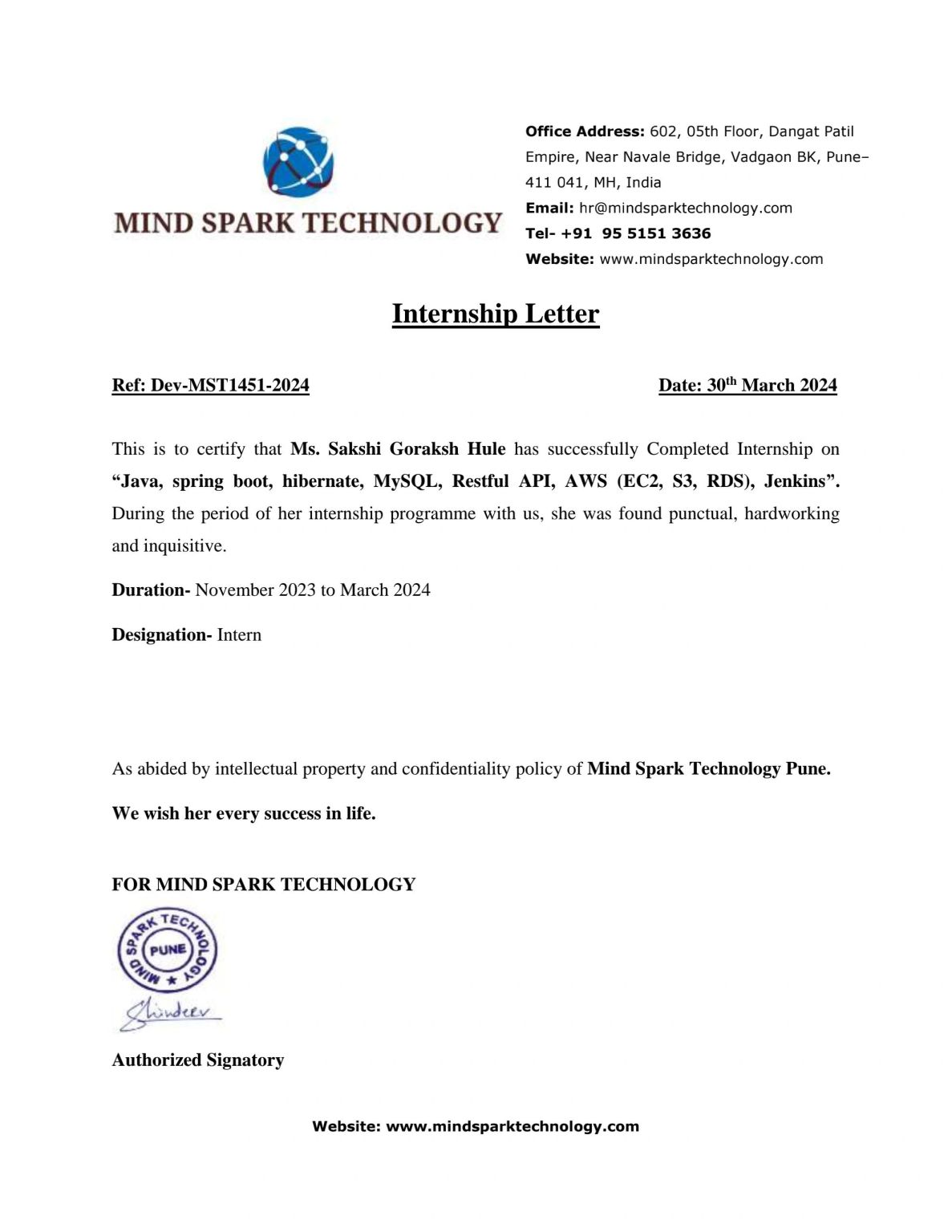 Sakshi Hule on LinkedIn: #javadeveloper #internshipexperience # ... Sakshi Hule on LinkedIn: #javadeveloper #internshipexperience # ...