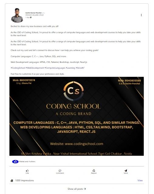 Sachin Panchal on LinkedIn: #react #linkedin #postbox #webdevelopment # ... Sachin Panchal on LinkedIn: #react #linkedin #postbox #webdevelopment # ...