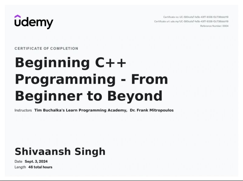 #cpp #programming #softwaredevelopment #lifelonglearning #udemy #coding ... #cpp #programming #softwaredevelopment #lifelonglearning #udemy #coding ...