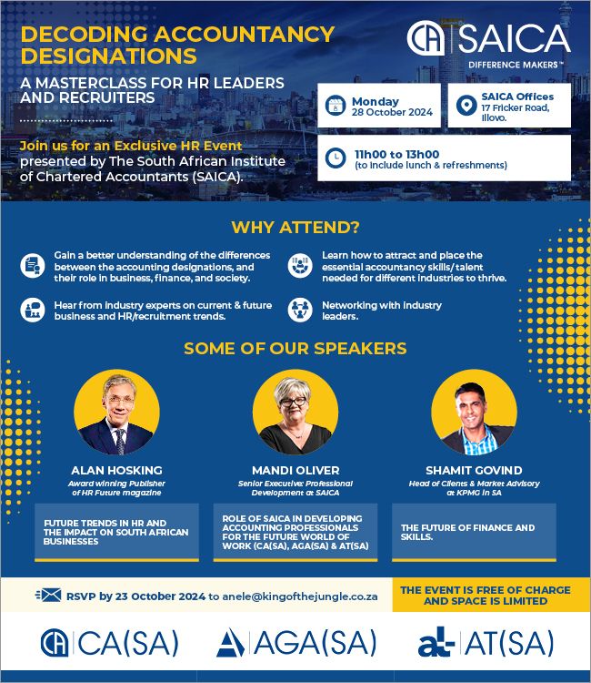 SAICA on LinkedIn: 📣 You're Invited: Decoding Accountancy Designations ... SAICA on LinkedIn: 📣 You're Invited: Decoding Accountancy Designations ...