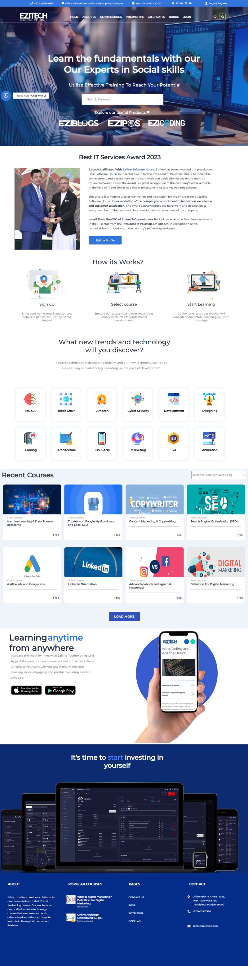 I Make a clone of ezitech.org in HTML, CSS JS | IQRA Naseer I Make a clone of ezitech.org in HTML, CSS JS | IQRA Naseer