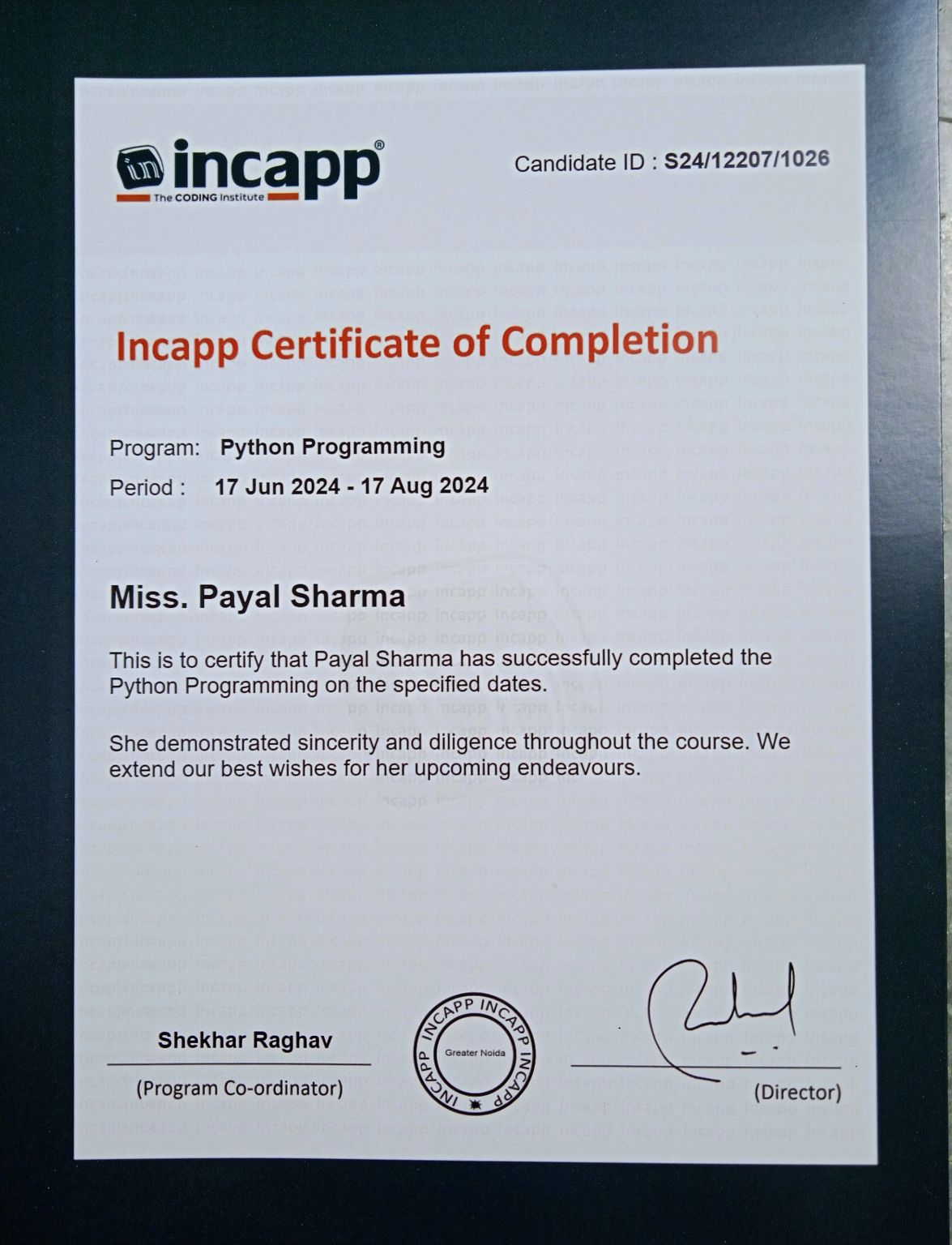 Payal Sharma on LinkedIn: #pythoncertification #pythonprogramming # ... Payal Sharma on LinkedIn: #pythoncertification #pythonprogramming # ...