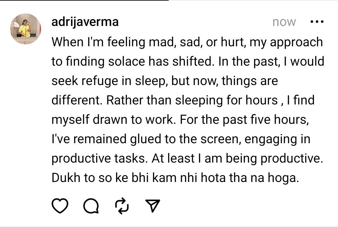 Adrija Verma on LinkedIn: #hearttalk #connections #productivity Adrija Verma on LinkedIn: #hearttalk #connections #productivity
