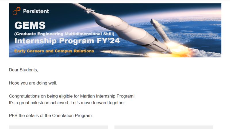 SOHOM SAHA on LinkedIn: #intern #persistentsystems #martian SOHOM SAHA on LinkedIn: #intern #persistentsystems #martian